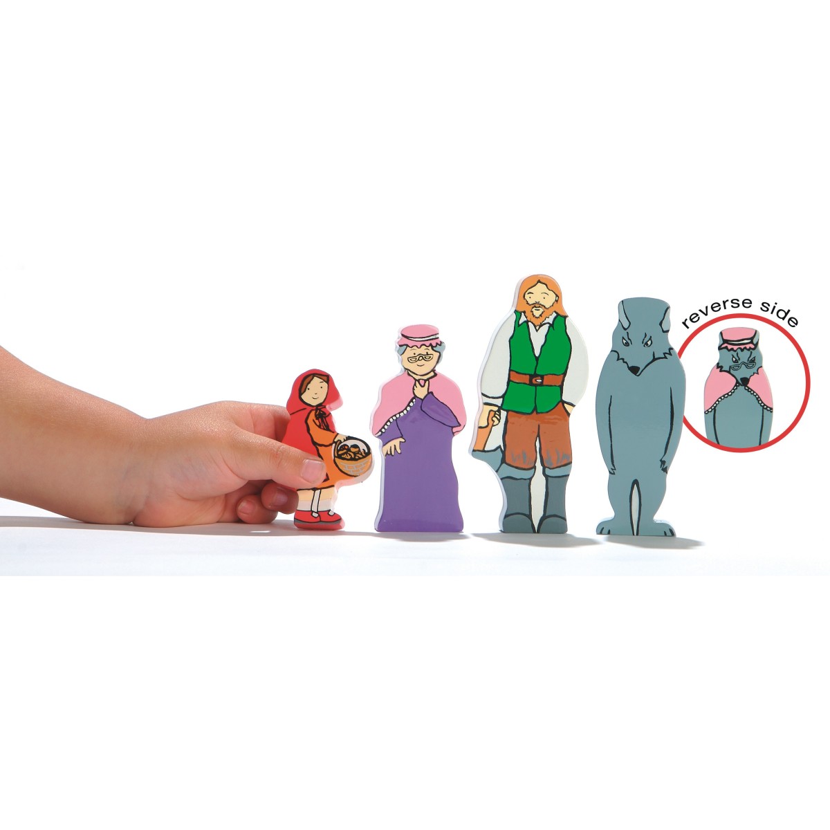 Little Red Riding Hood Wooden Figures for storytelling