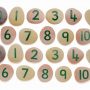 Jumbo Number Pebbles - two sets of numbers 0 to 10