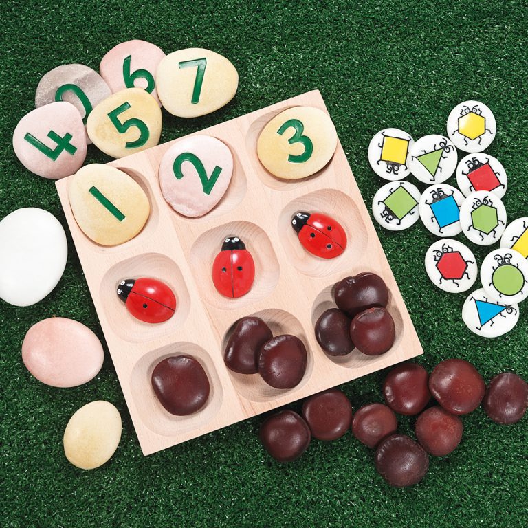 Natural Sorting Stones - 12 tactile stones for sorting