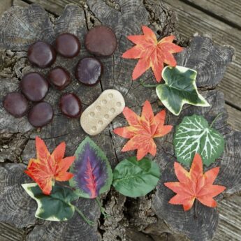 Tactile Counting Stones: displaying number arrays 1-10 (2 of each)