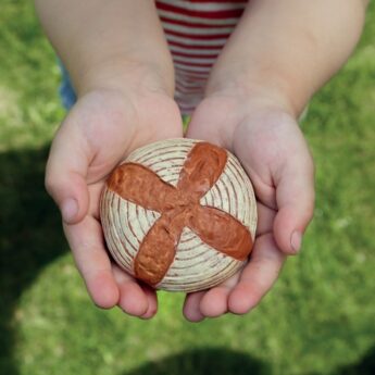 Breads of the World - play rocks for outdoor learning